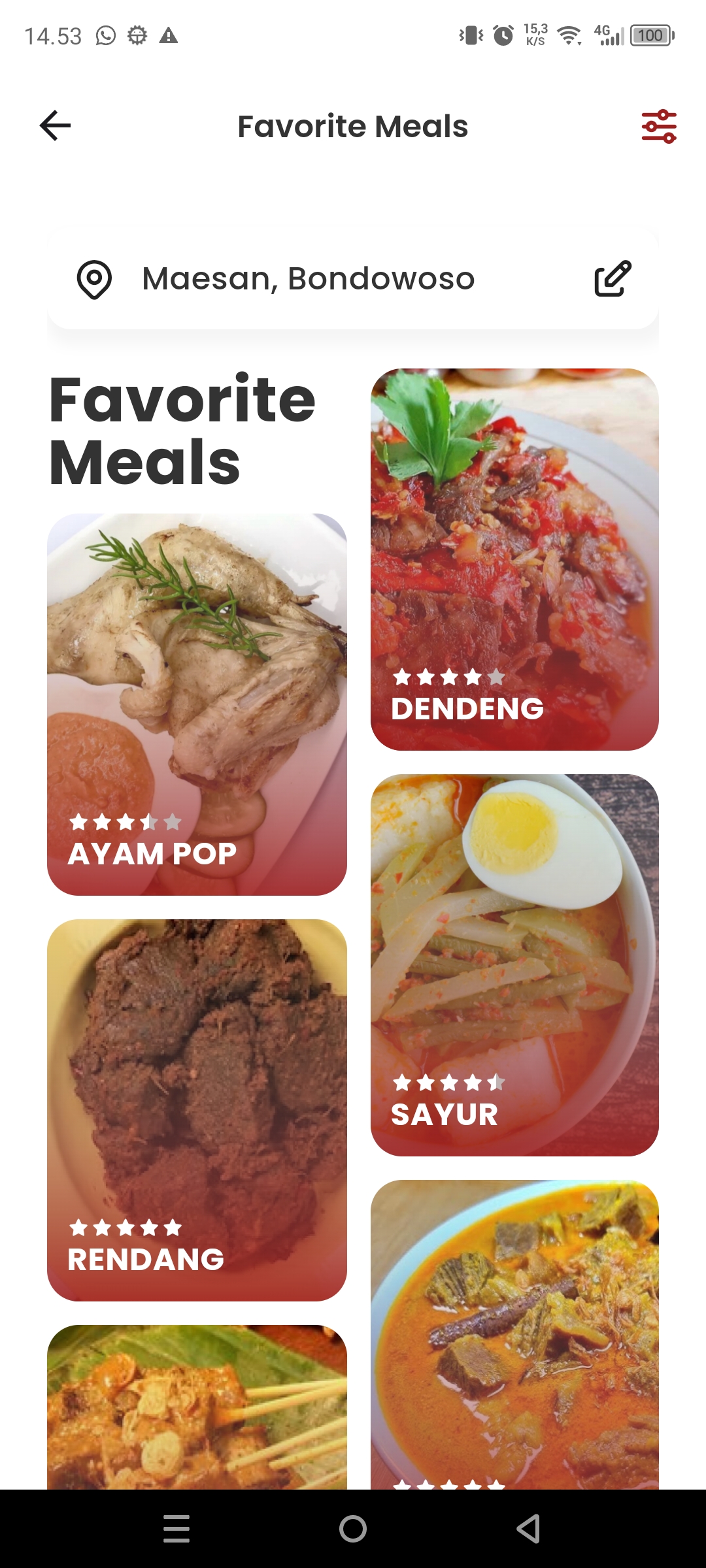 Padang Food App | Flutter Android iOS UI Kit Template by lazyntaxUI